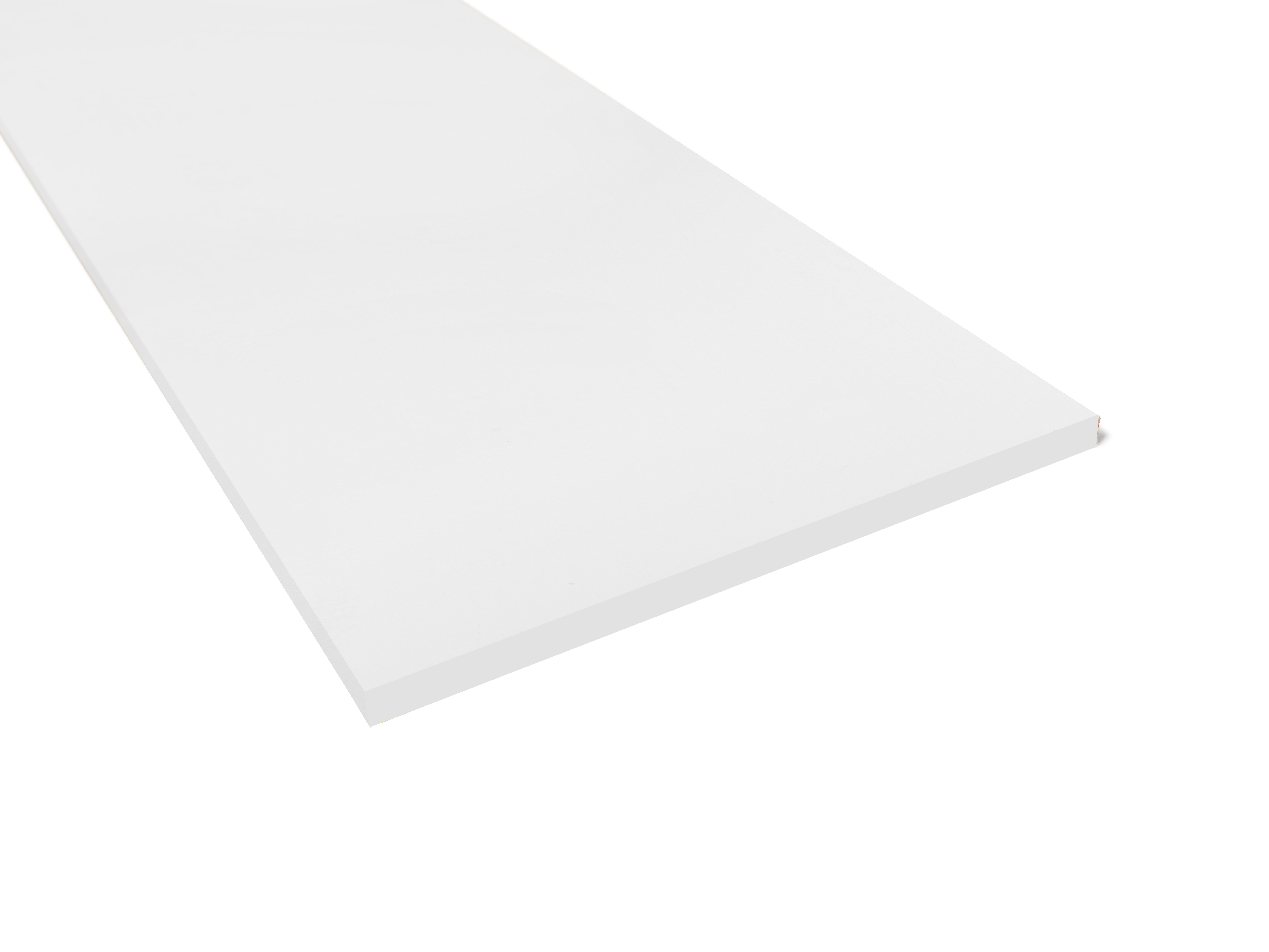 Hobbyplate - 18 x 400 x 1200 - Kvistfri malt hvit Bomull